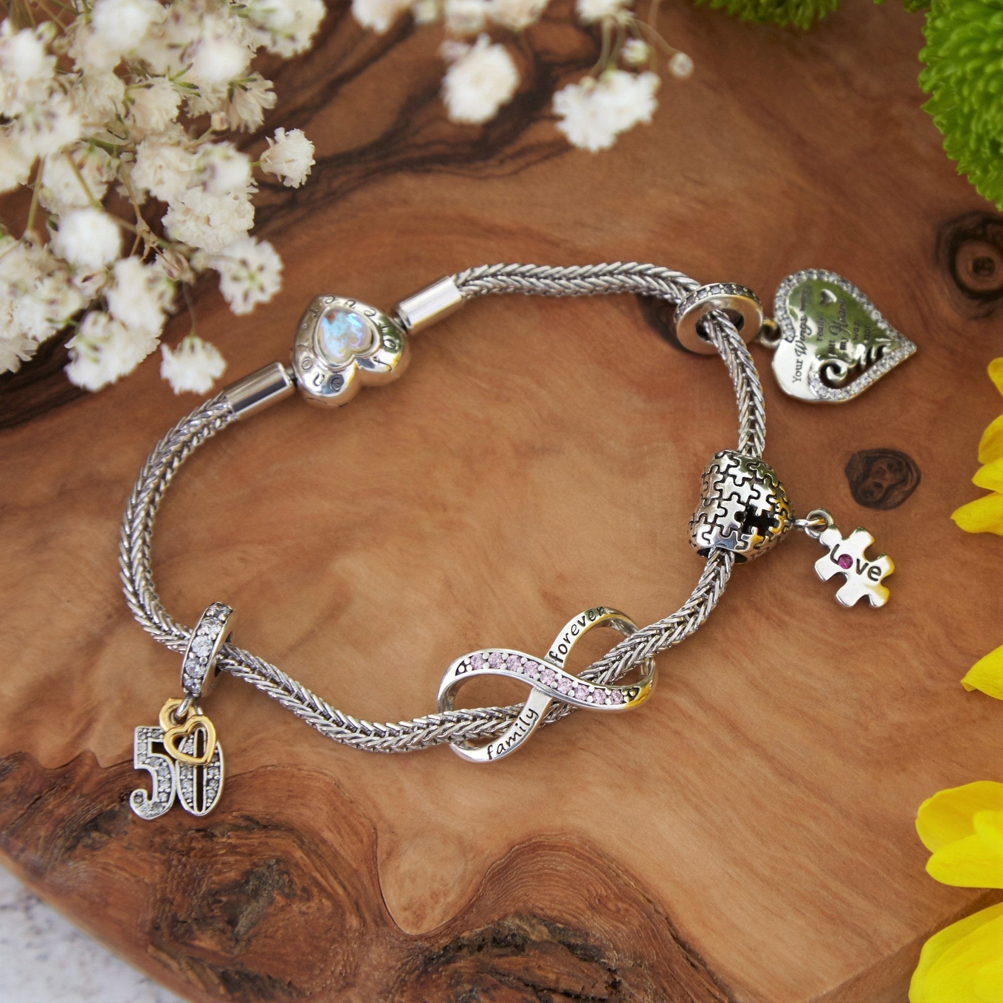 Silver Charms Collection | Charms To Fit Pandora | Birthday Charms ...