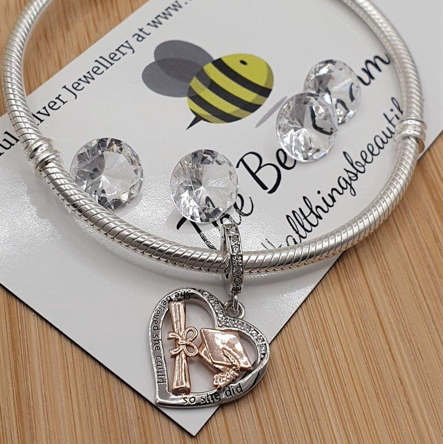 Graduation Charm - Graduation Jewellery Gifts – The Bee Charm